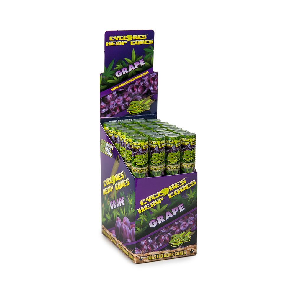 Cyclones Cone & Hemp Wraps - Grape Flavored 24 Ct - Ooze Wholesale ...